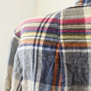 Anthropologie | Tops | Tylho Anthropologie Plaid Split Back Button Down ...